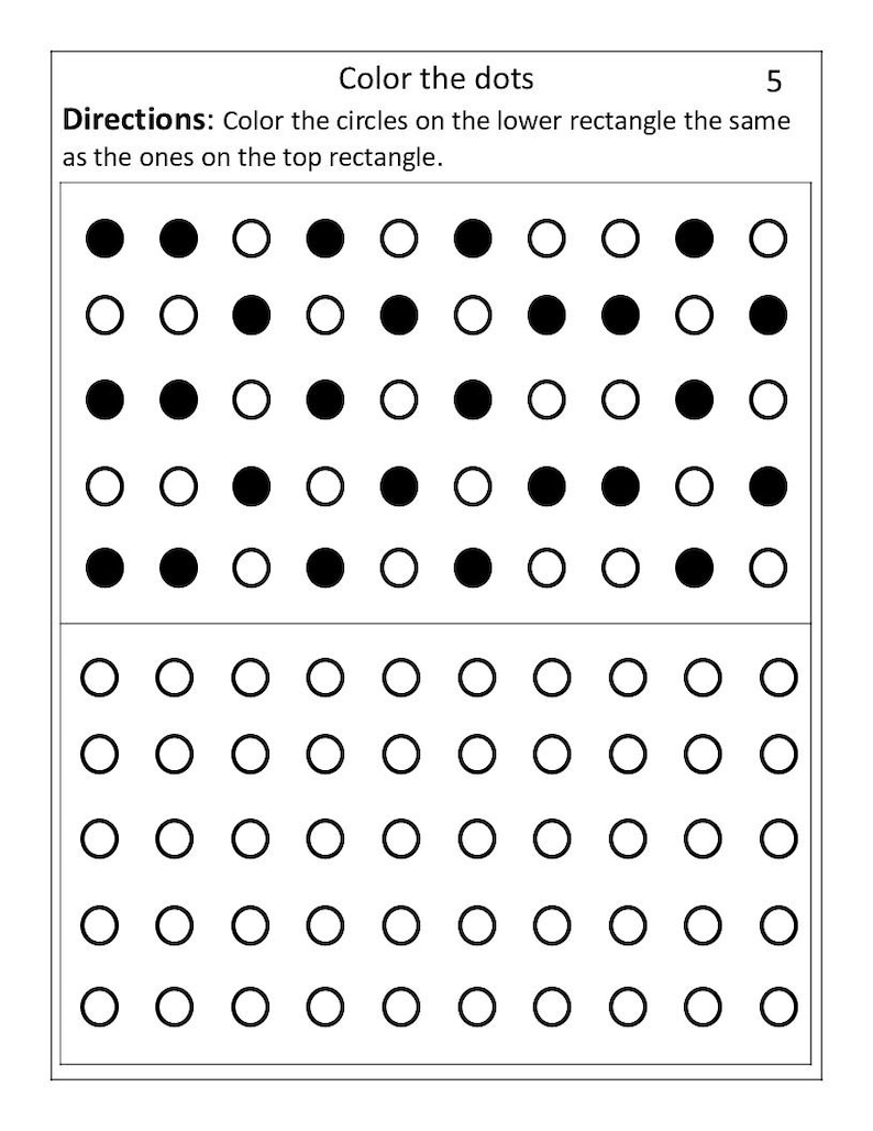 Visual Tracking Worksheets: Kids & Adults - Perception Activities ...