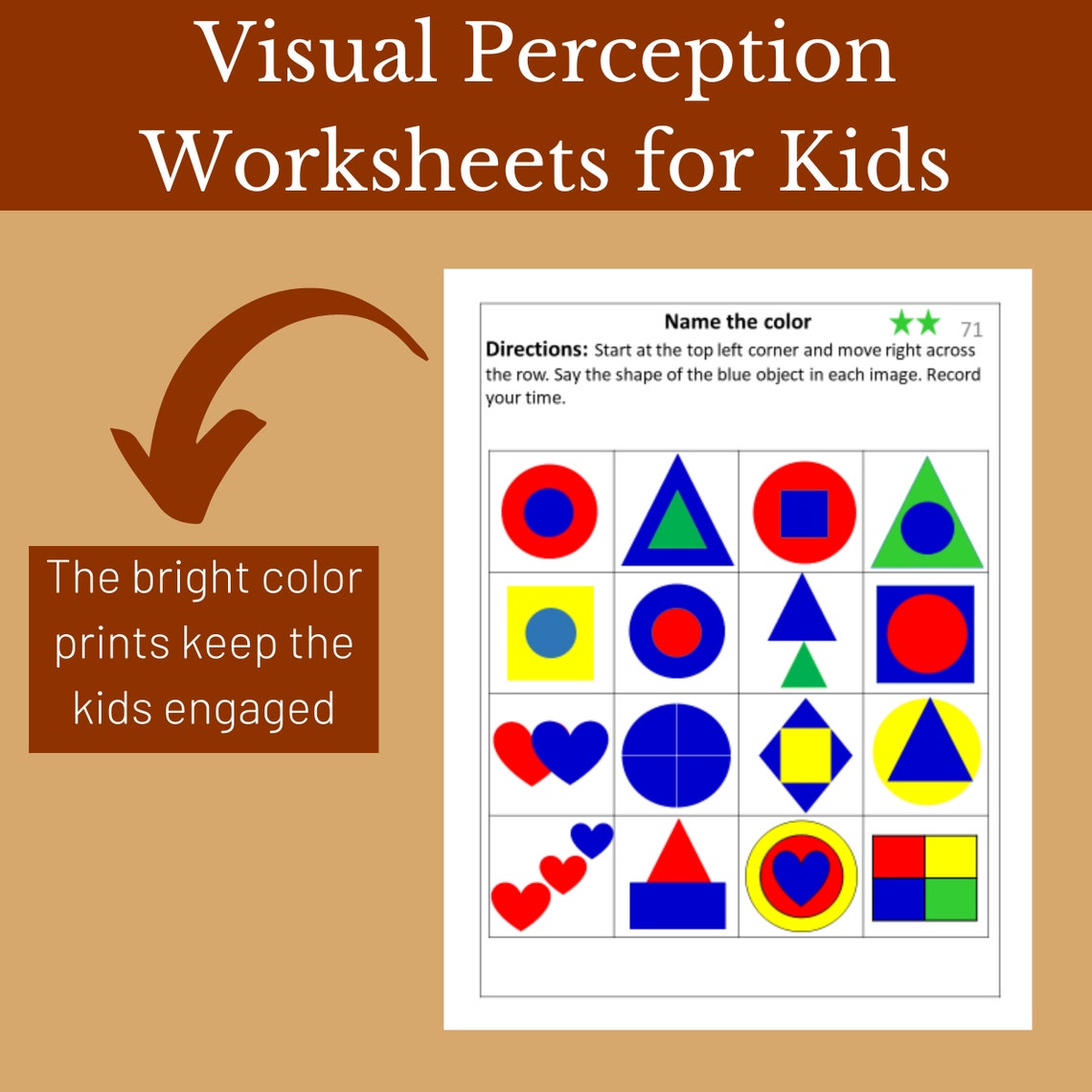 Visual Perception Worksheets for Kids: Ages 6-9 (digital Download) - Etsy