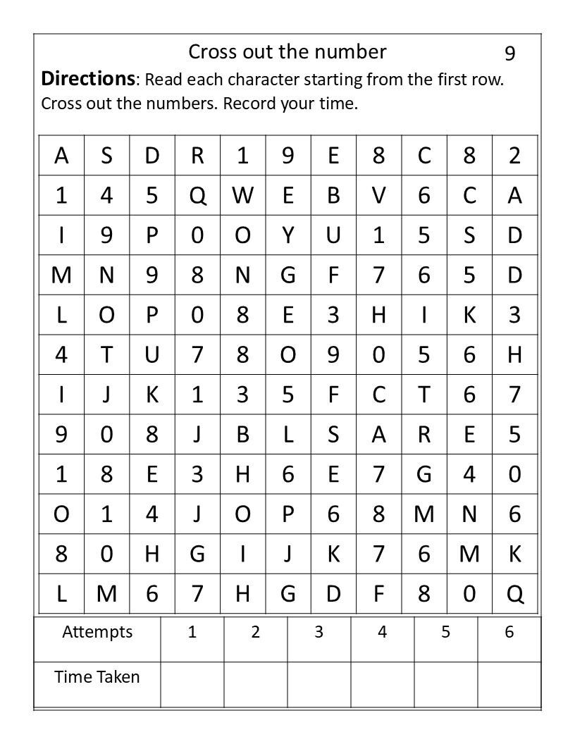 Visual Tracking Worksheets: Kids & Adults - Perception Activities ...