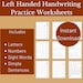 Left-handed Handwriting Practice: Preschool Worksheets (ages 3-5 ...