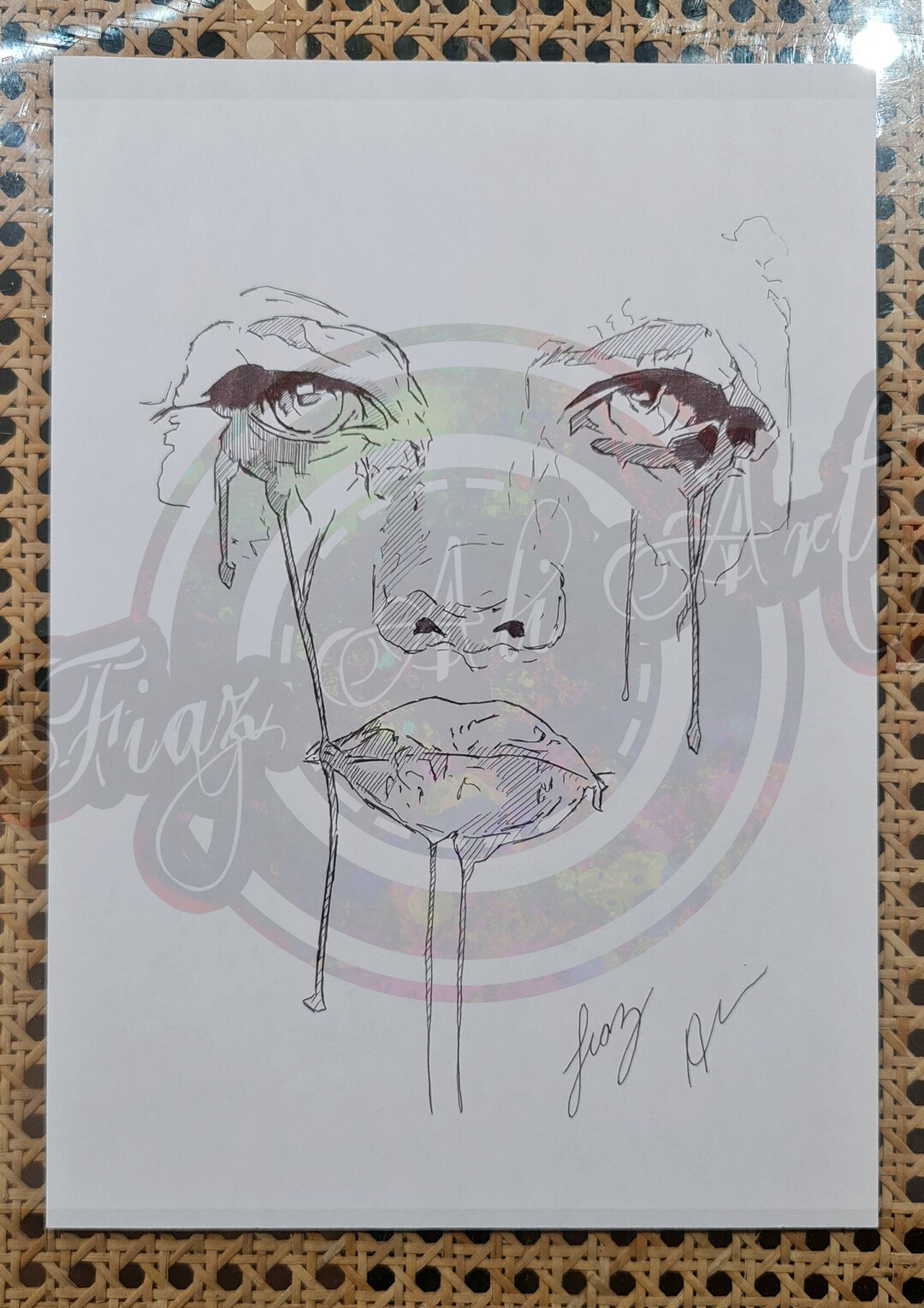 Original Artwork Ruined Make up by Fiaz Ali - Etsy