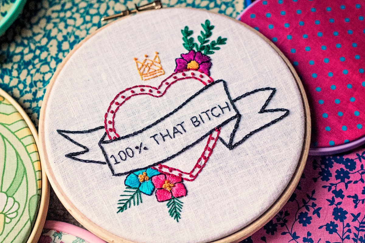 Modern Embroidery Pattern Contemporary Hand Embroidery - Etsy