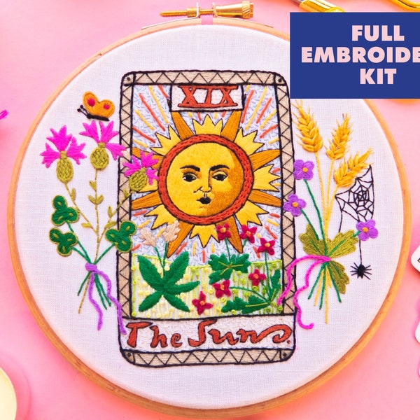 Tarot Card Embroidery Kits - Etsy