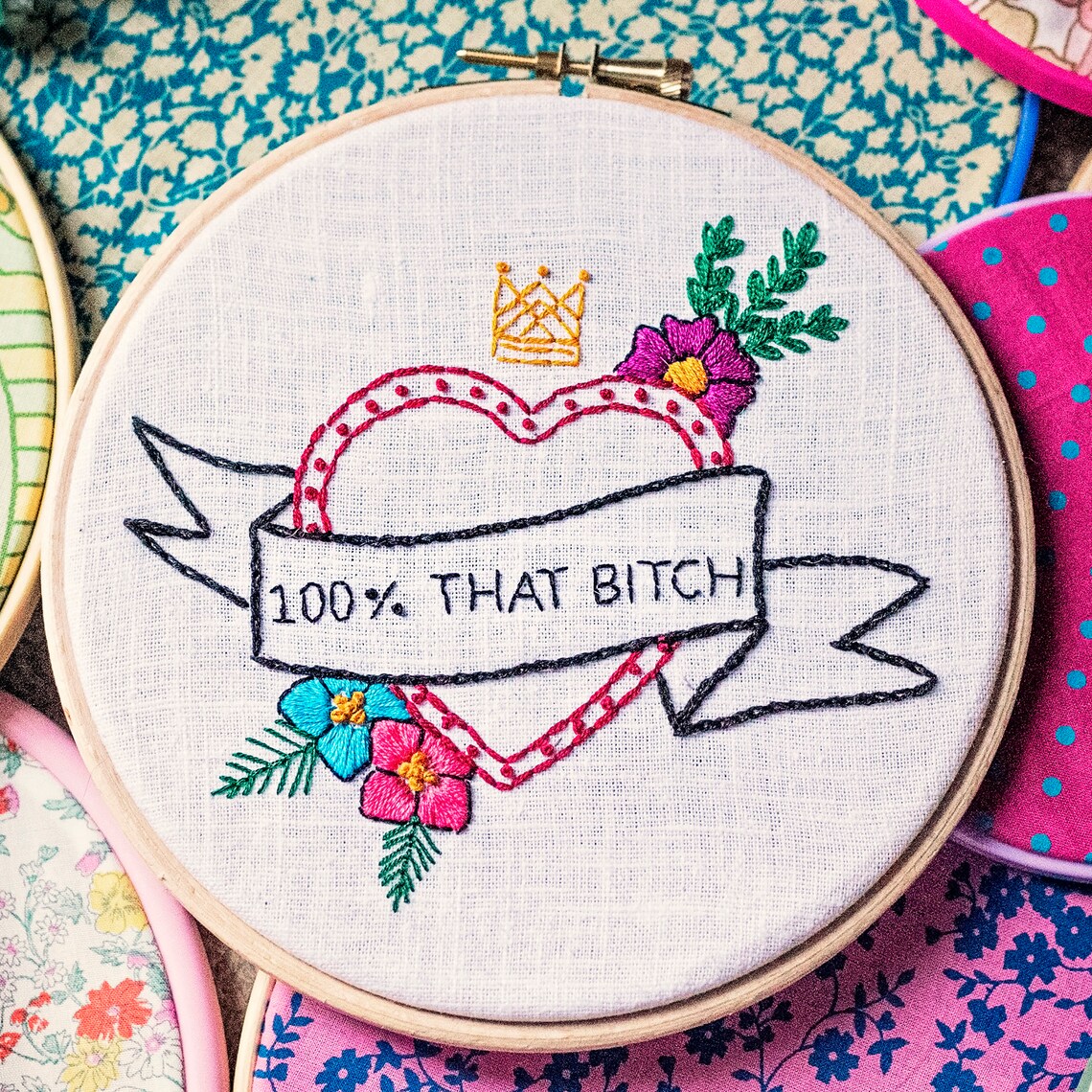 Modern Embroidery Pattern Contemporary Hand Embroidery - Etsy