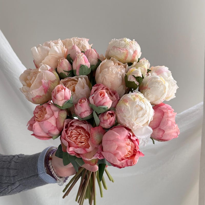 Artificial Peony - Etsy UK