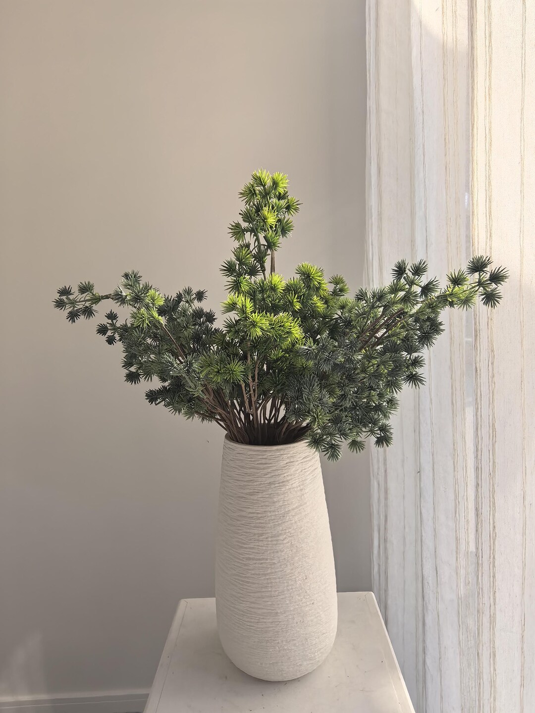 Faux Winter Cedar Branch Artificial Pine Stems for DIY Indoor Decor ...