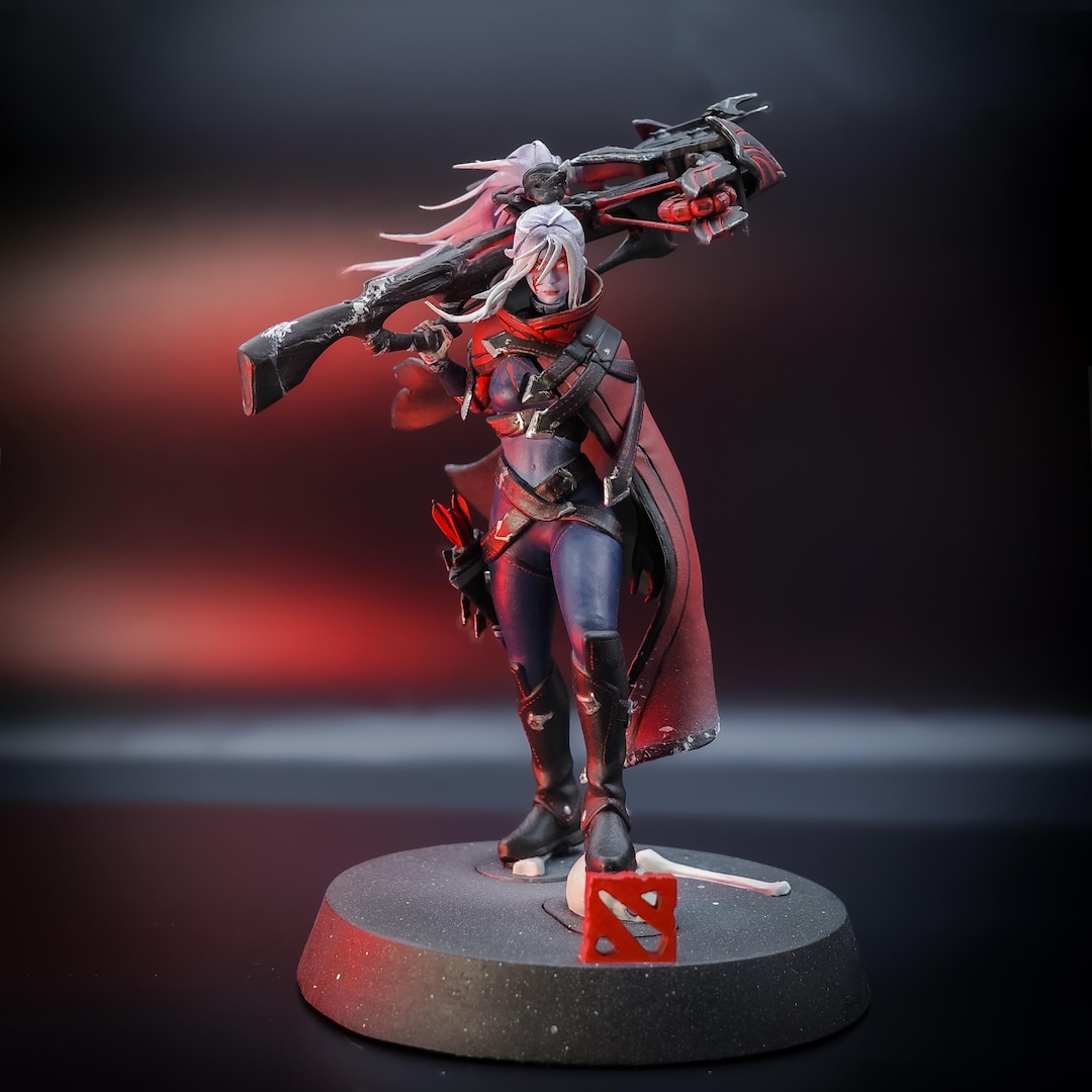 Drow Ranger Arcana Dota 2 Hand Painted High Quality Art Figure Statue ...