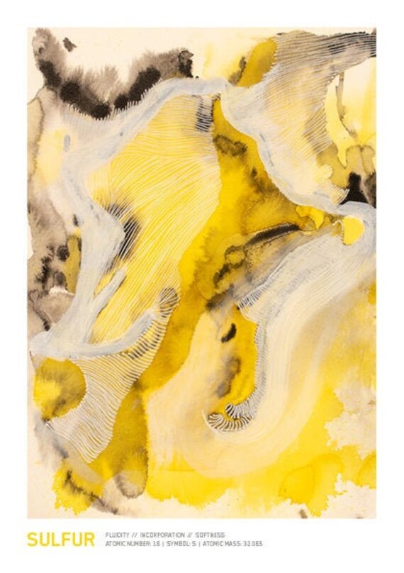 Sulfur Journeys to the Chemical Elements Science and Art | Etsy