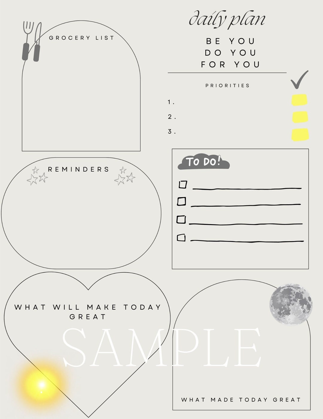 Daily Motivational Planner - Unlimited Digital Downloads - Etsy