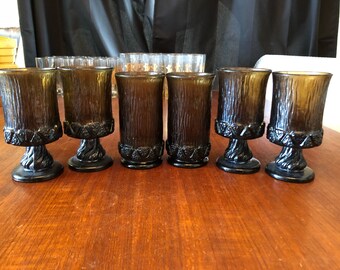 Footed glassware | Etsy