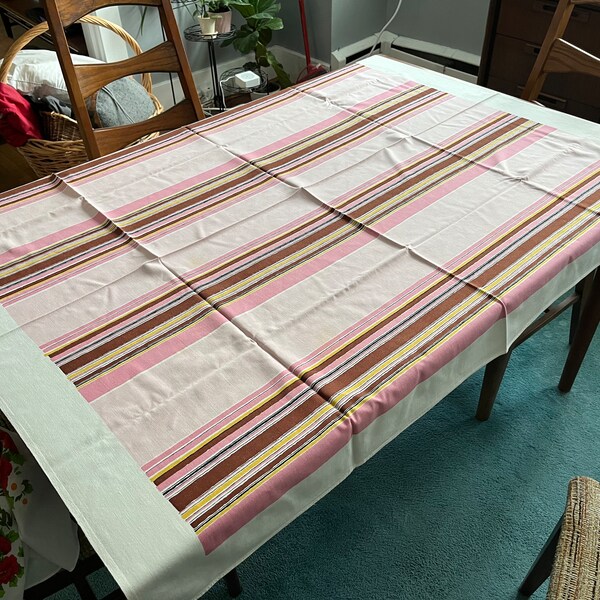 Striped Tablecloth - Etsy