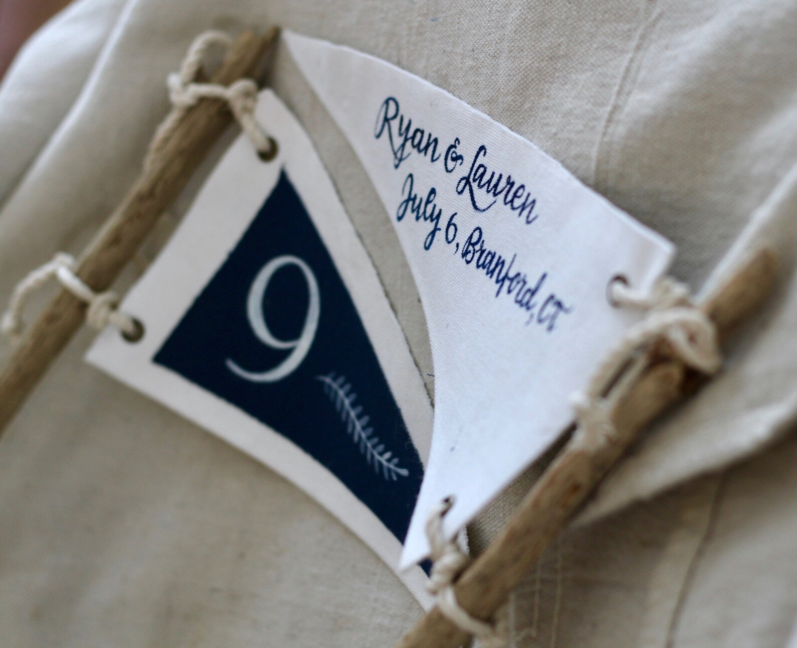 Centerpiece Pennant Flag Wedding Table Number Flags | Etsy