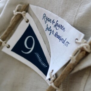 Centerpiece Pennant Flag Wedding Table Number Flags | Etsy