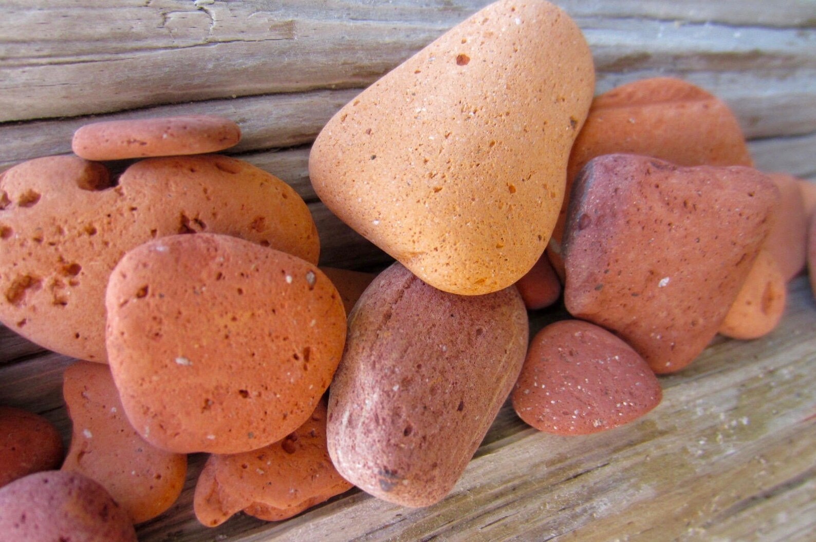 Terracotta Sea Pottery - 15 Pieces Vintage Beach Brick From Maine ...