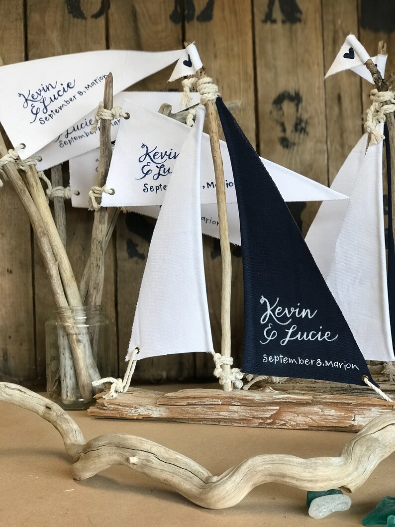 Centerpiece Pennant Flag Wedding Table Number Flags | Etsy