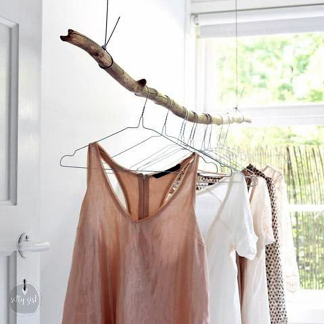 Boho Clothing Rack 4-7 FT - Driftwood Branch Clothes Hanger - Retail ...