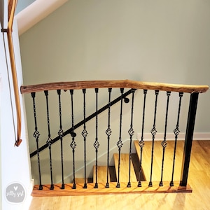 Rustic Driftwood Stair Rail - Branch Handrail 2-16ft - Nature-inspired ...