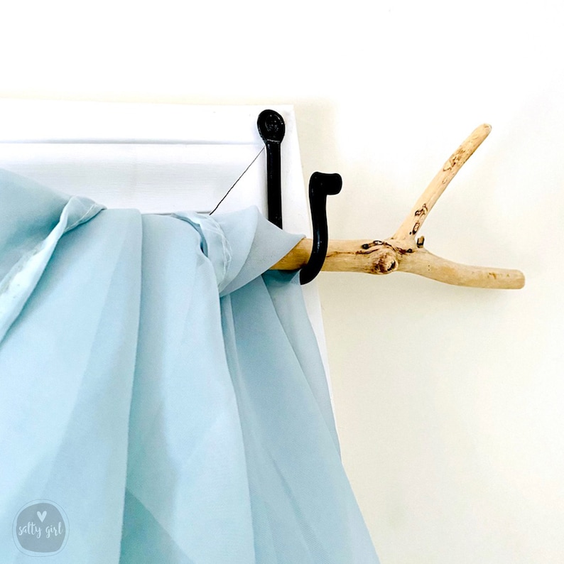Driftwood Branch Curtain Rod 4-6 Foot X 1.5 Driftwood - Etsy