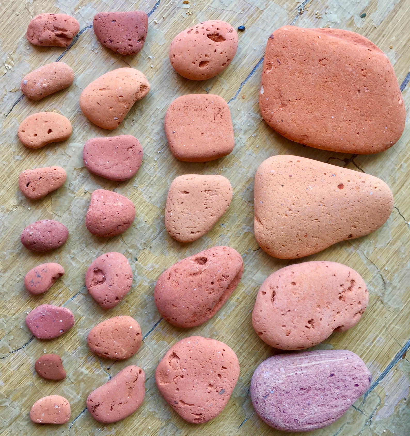 Vintage Maine Sea Brick Pottery 15pc – Surf Tumbled Terracotta Coastal ...