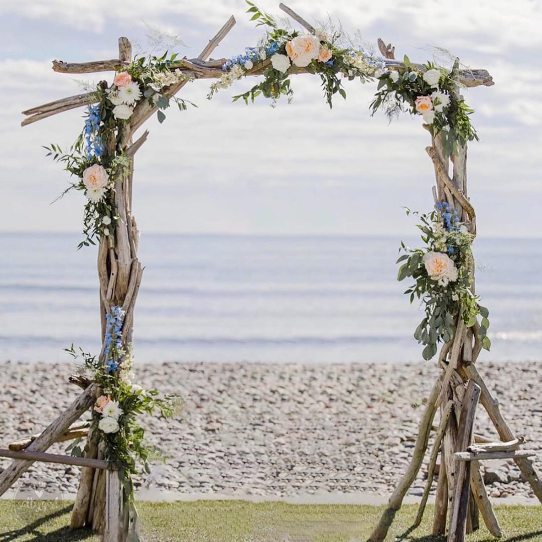 Rustic Driftwood Arch - Versatile & Portable Wedding Decor - Beach ...