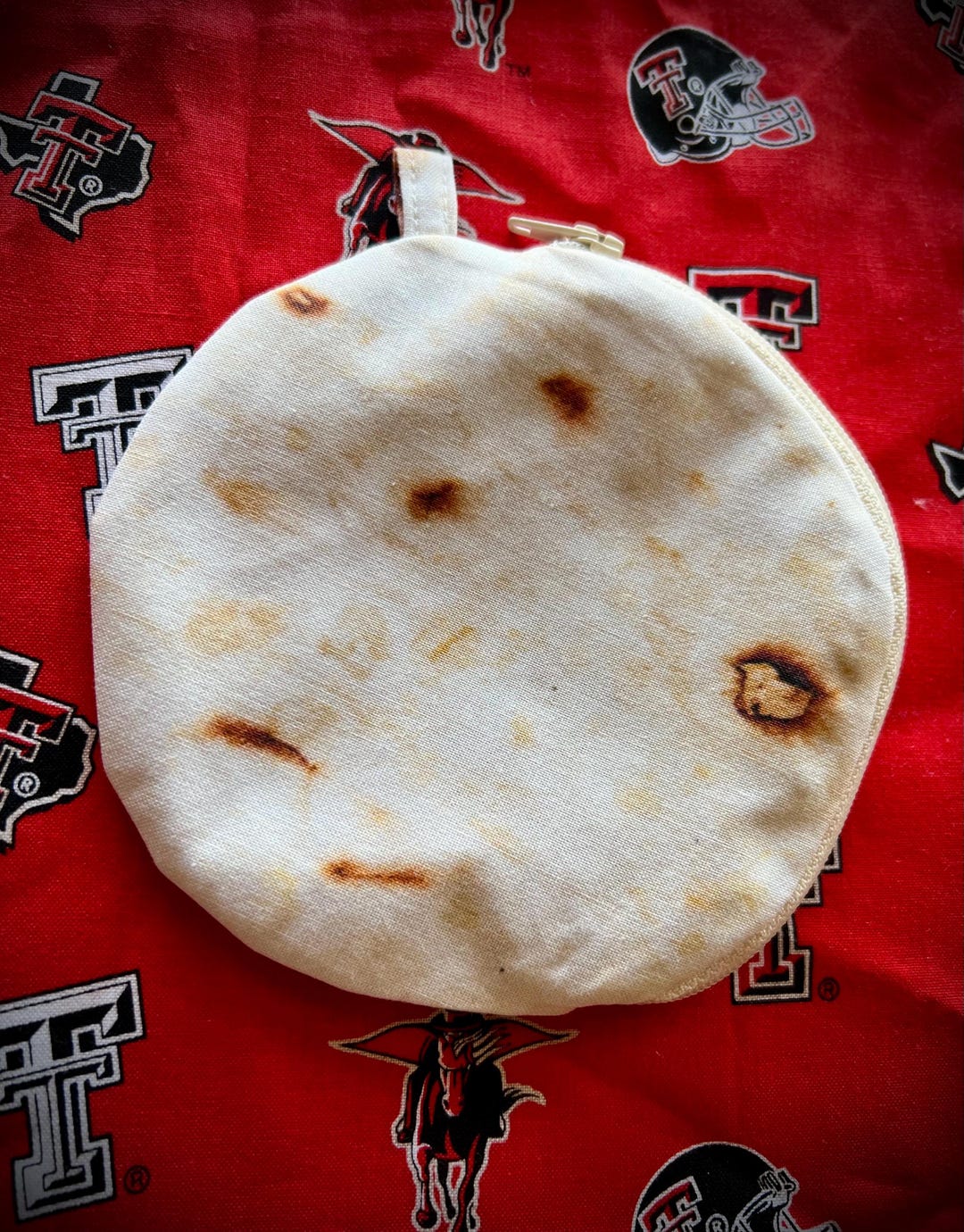 Texas Tech Red Raiders Wreck ‘em Tortilla Print Coin Purse Zippered Bag ...