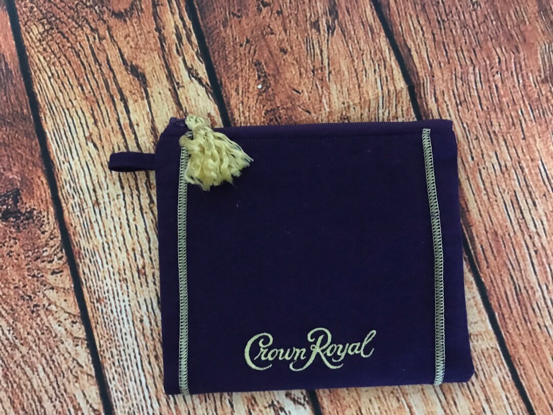 Crown Royal Makeup Bag Zipper Pouch Coin Purse Wristlet - Etsy