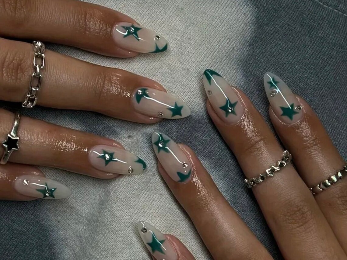 Dallas Stars Press on Nails - Etsy