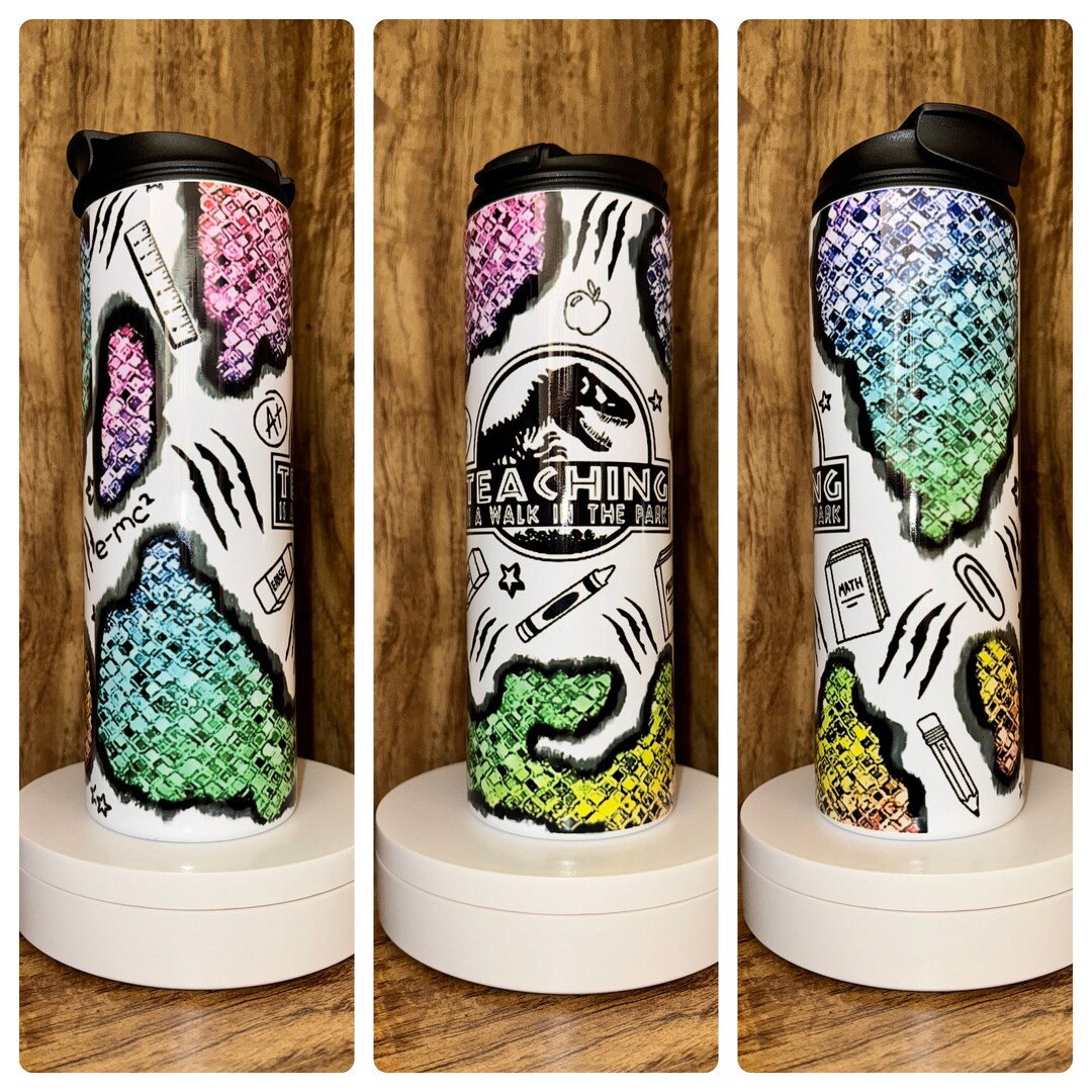 Teaching is a Walk in the Park 18oz Dual Lid Tumbler - Etsy
