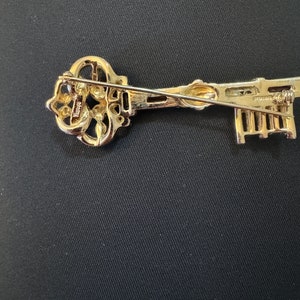 Trifari Key Brooch Alfred Philippe Gold Vermeil 1940s See Description ...