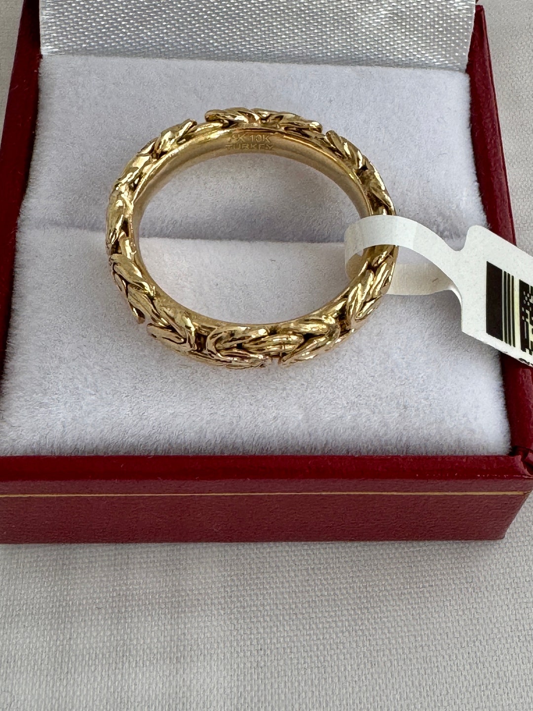 10K Gold Byzantine Band Ring Yellow Gold Made Turkey by AK Unworn ...
