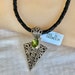 Samuel B Benham Bali Genuine Leather Cord Arrow Spear Shape Pendant ...
