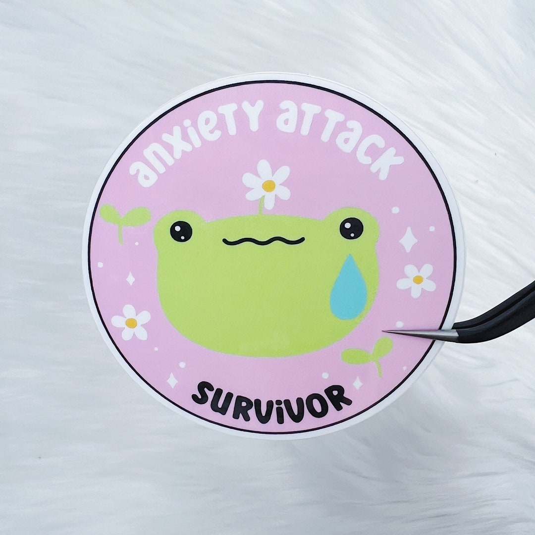 Anxiety Attack Survivor Vinyl Sticker Die Cut - Etsy