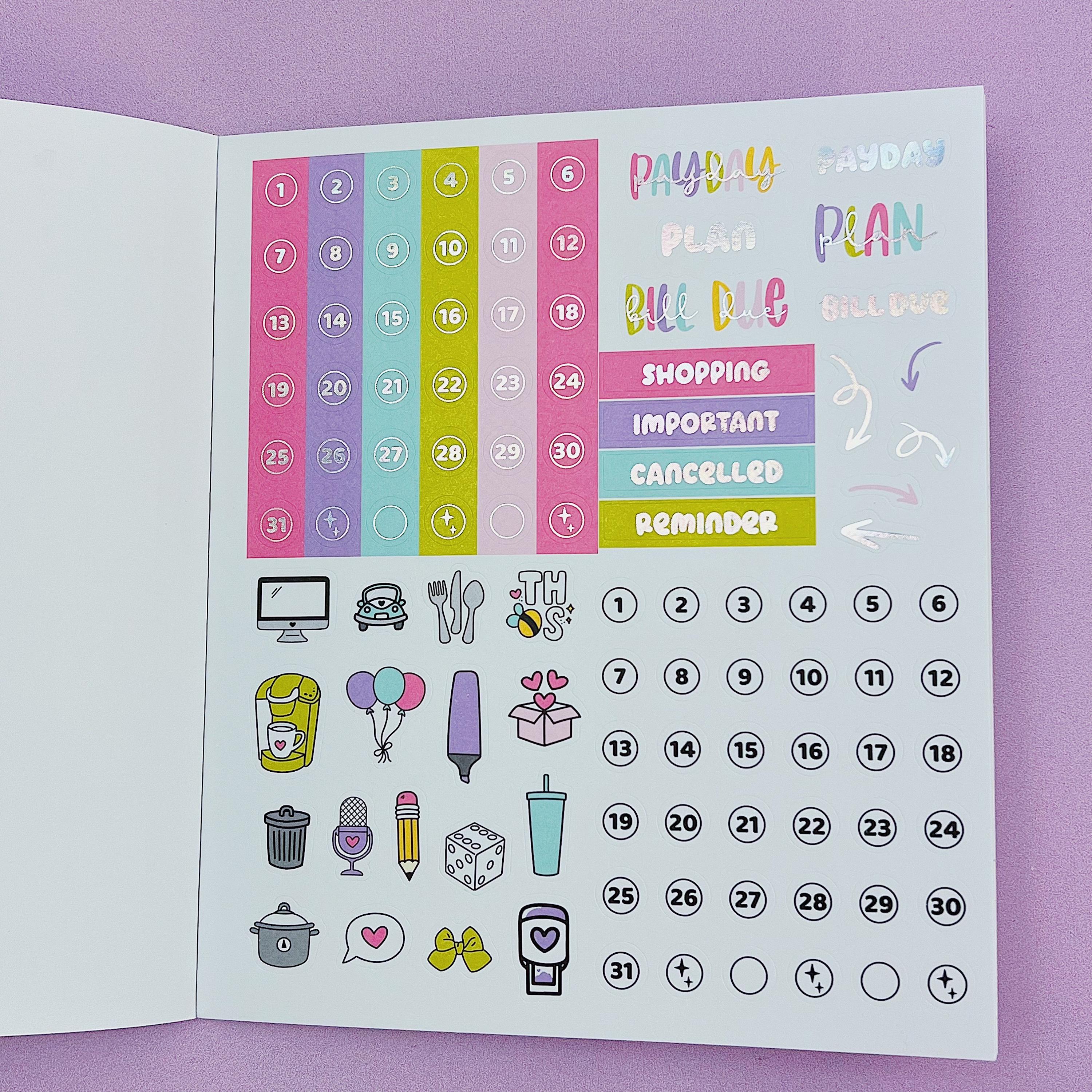 Doing My Best Sticker Book | Matte Sticker Paper | 10 Pages | Holo Foil ...