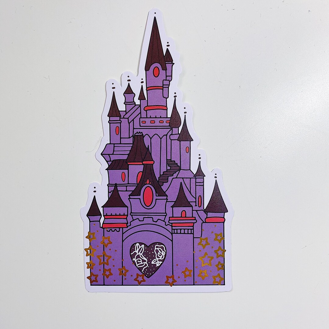 Villain Castle Vinyl Die Cut | Gold Foiled - Etsy