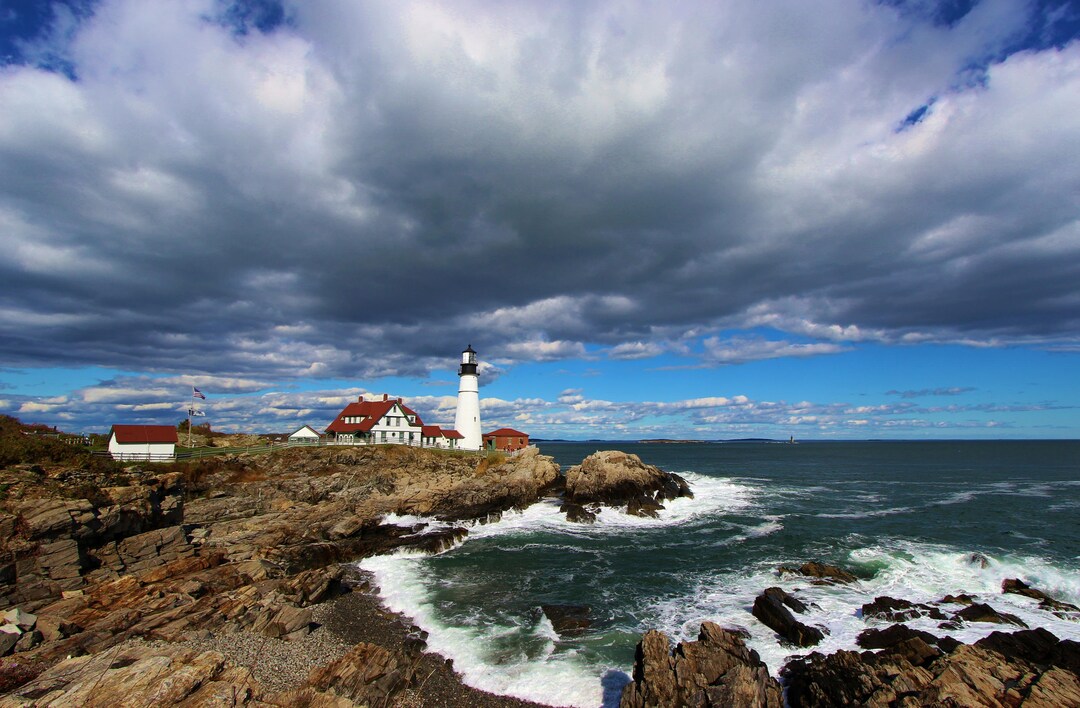 Portland Light (portland, ME) - Framed - Etsy