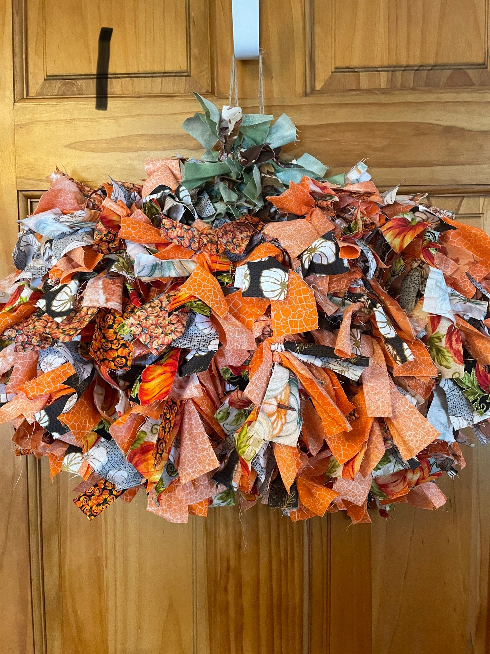 Pumpkin Rag Wreaths - Etsy