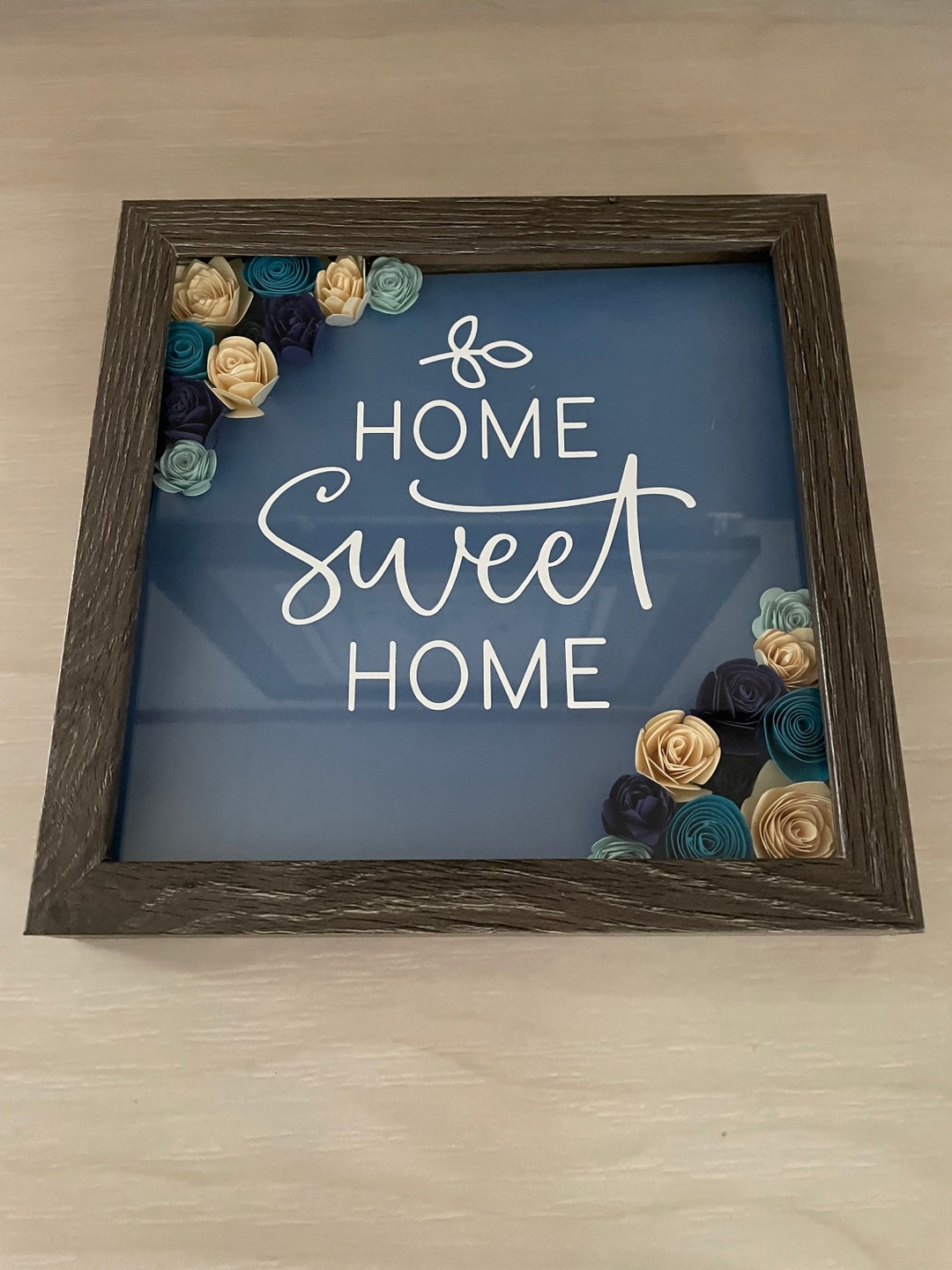 Home Sweet Home Shadow Box - Etsy