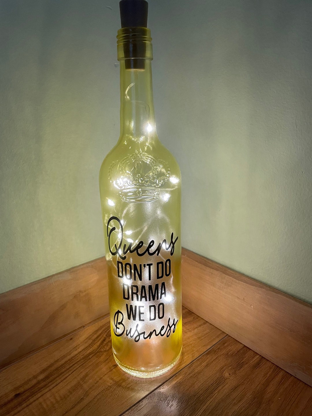 Queens Wine Bottle Light - Etsy