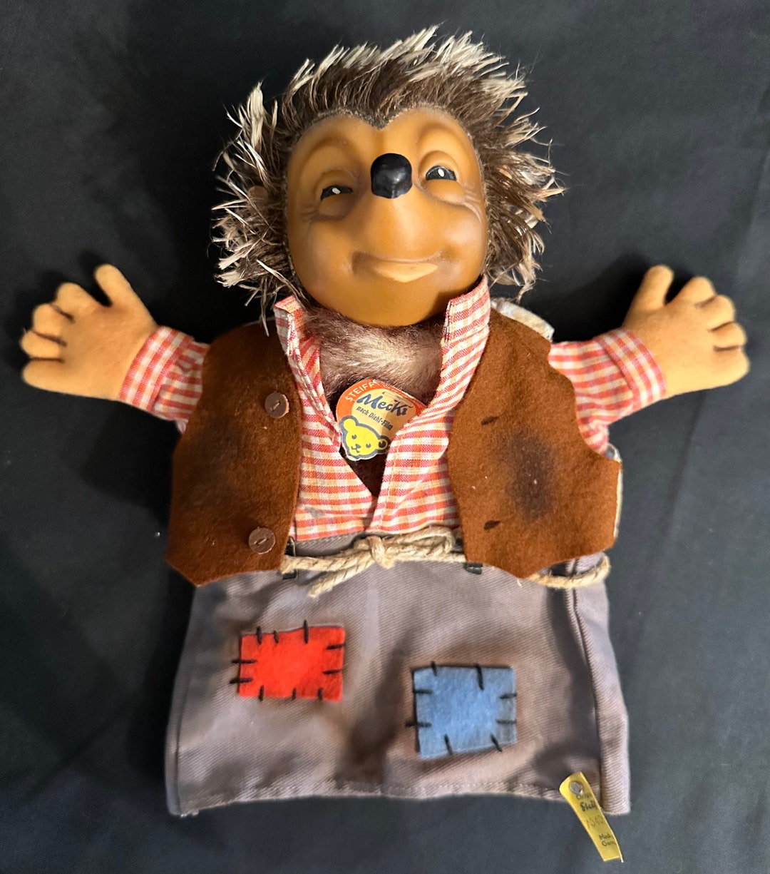 Vintage Steiff “mecki Hedgehog” Puppet - Etsy