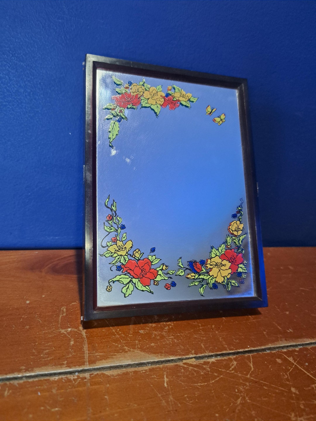 Vintage Mirror Music Box by Yaps, Plays You Light up My Life, Wind up ...