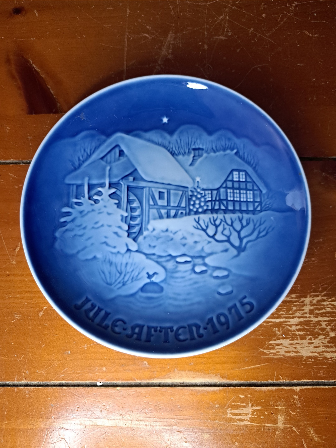 Vintage Bing and Grondahl Plate 1975, Vintage Blue Decorative Plate by ...