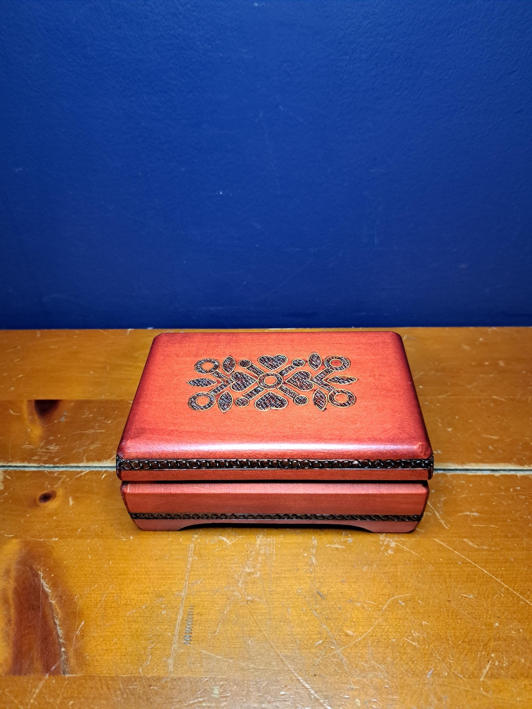Vintage Decorative Box From Poland, Hand Made Decorative Wooden Box ...