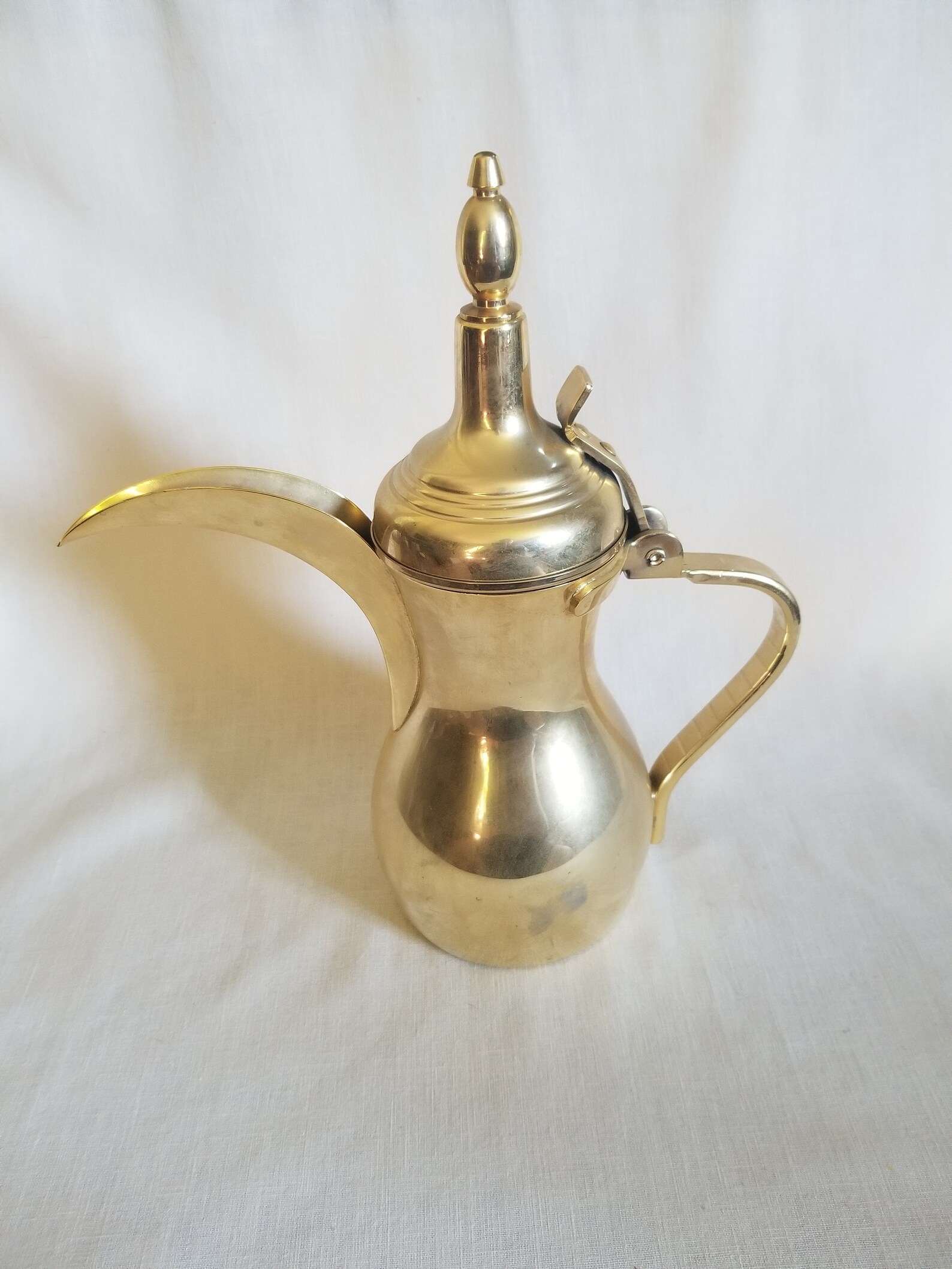 Vintage Brass Arabic Ewer Brass Coffee Pot Tea Pot Made in | Etsy