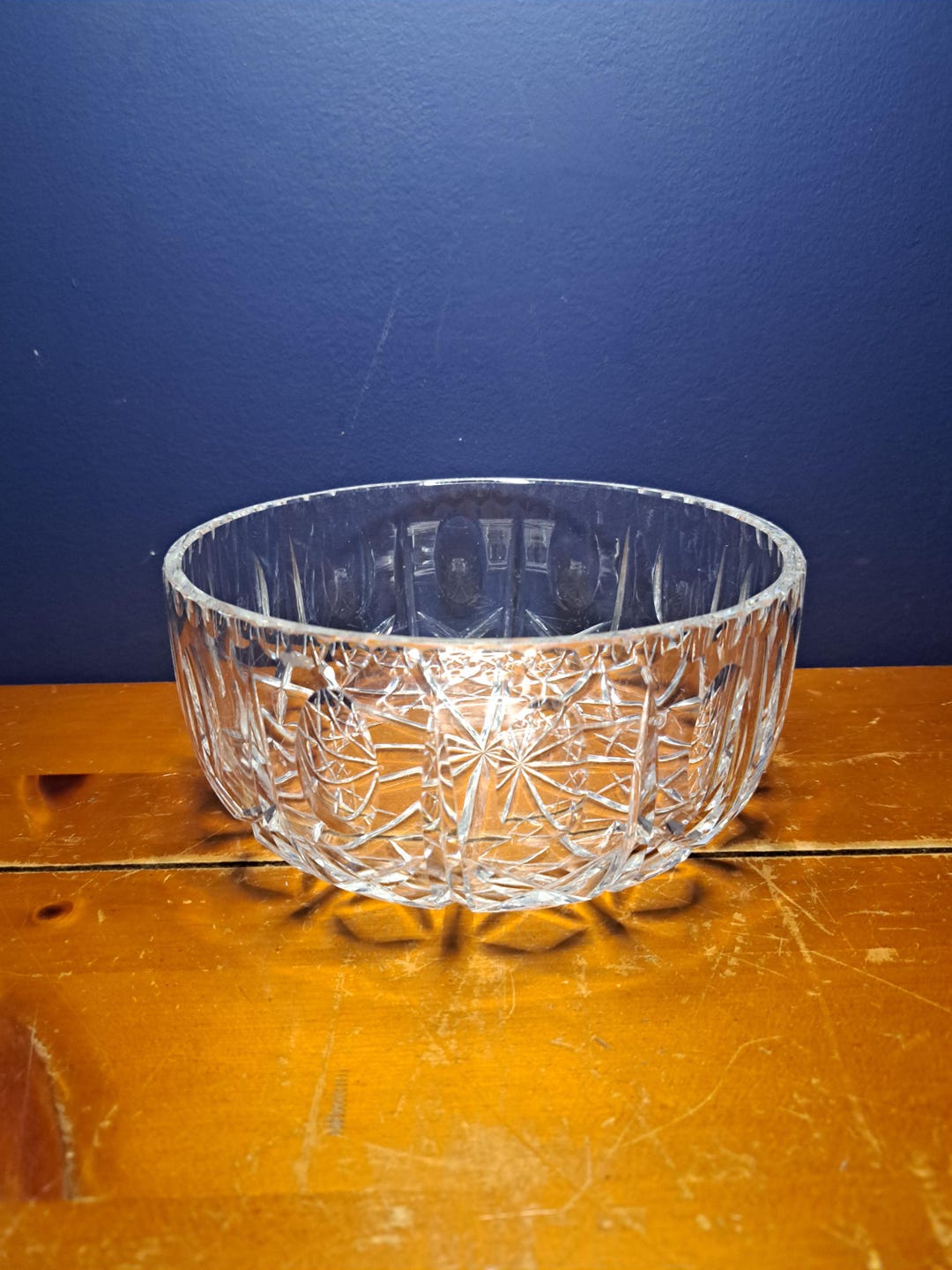 Vintage Waterford Lismore Pattern Crystal Serving Bowl, Heavy Irish ...