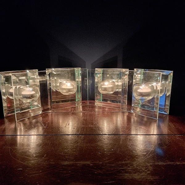 Reflective Mirrored Candle Holder - Etsy