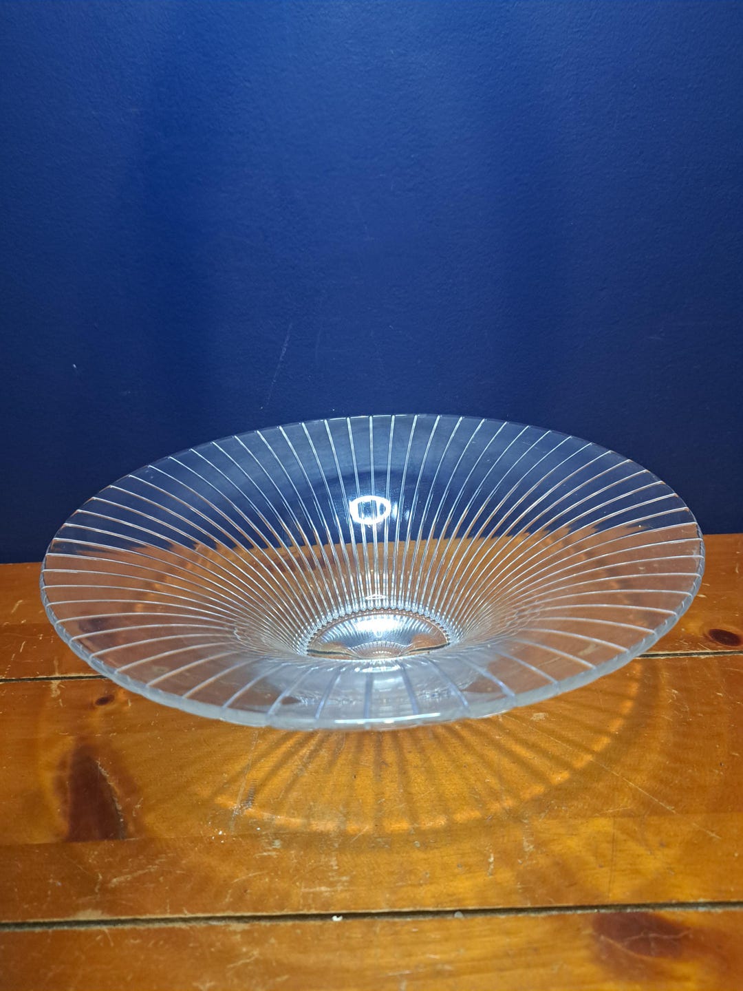 Vintage Oneida Crystal Centerpiece Bowl, Holiday Entertaining Crystal ...