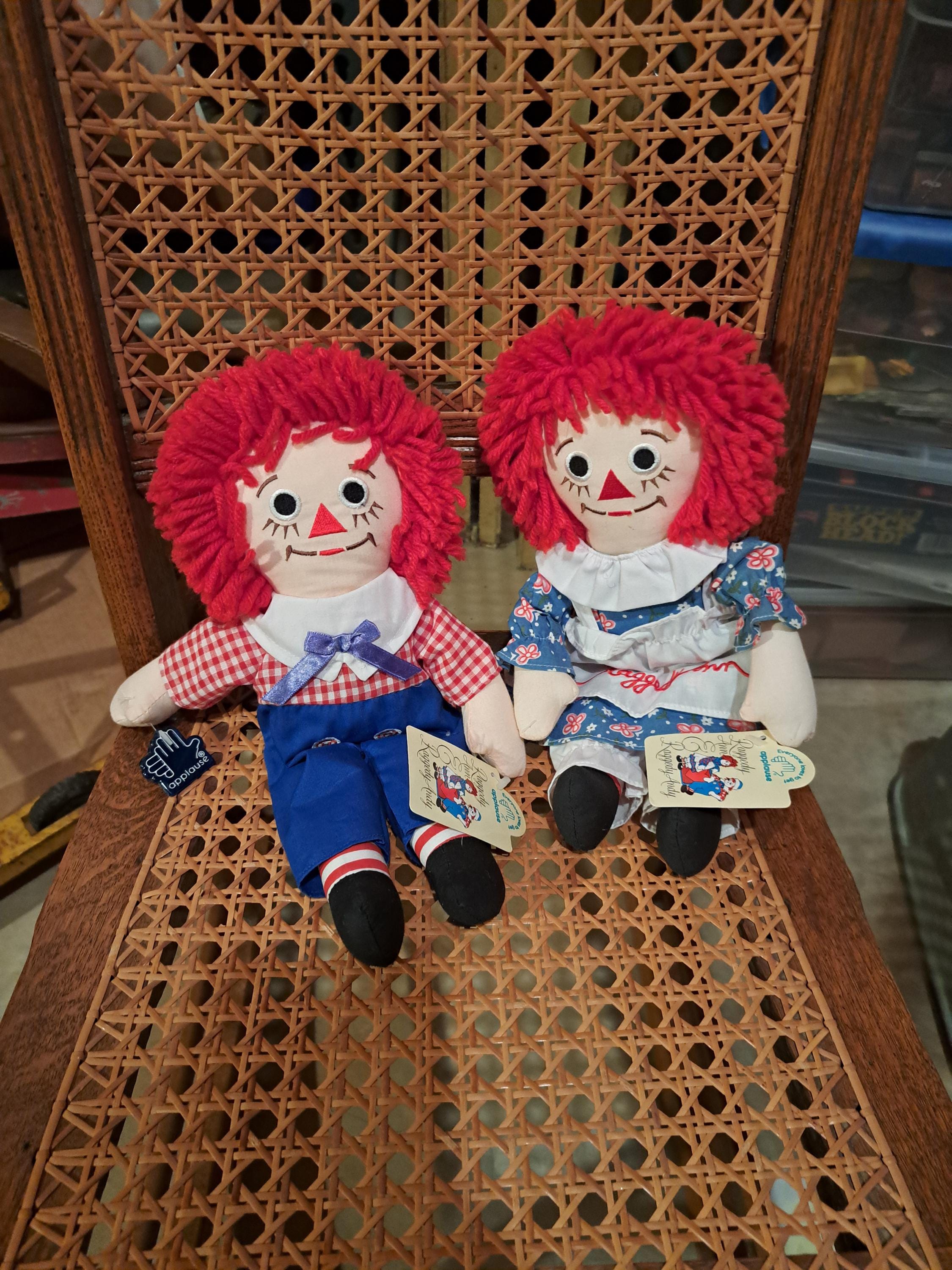 Vintage Raggedy Anne & Raggedy Andy by Applause With Original Tags ...