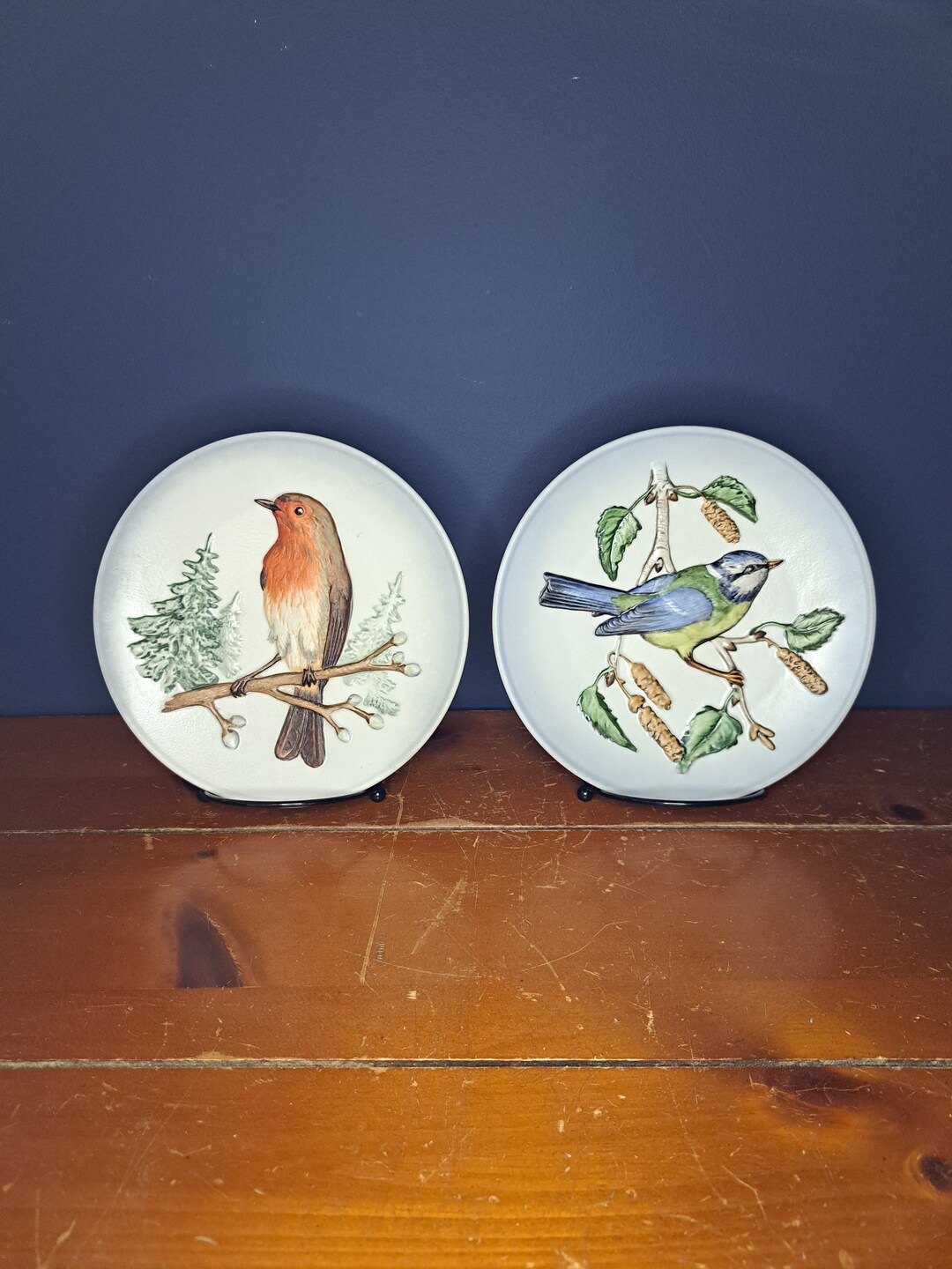 Vintage Goebel Wild Bird Plates From 1973 and 1974, Blue Titmouse and ...