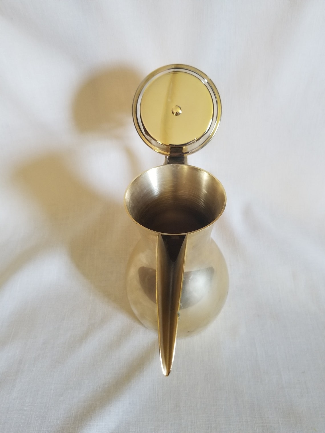 Vintage Brass Arabic Ewer Brass Coffee Pot Tea Pot Made in | Etsy