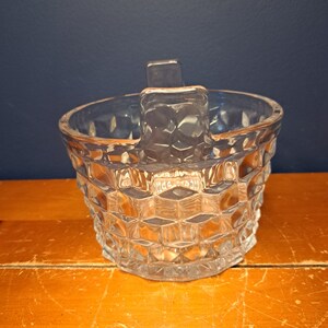 Vintage Fostoria Crystal Ice Bucket, American Clear Ice Basket, 1930s ...